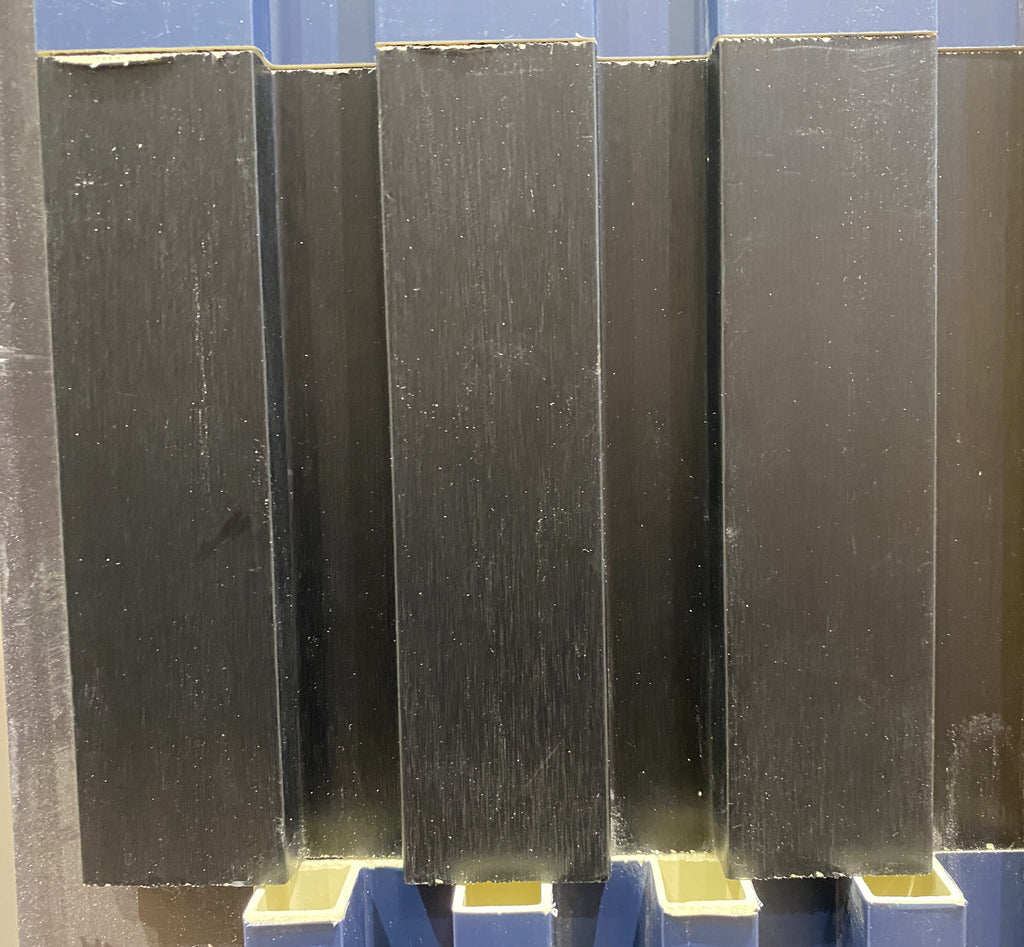 [Fluted Wall Panel] 204 Wirebrushed Black – 3E Building Materials